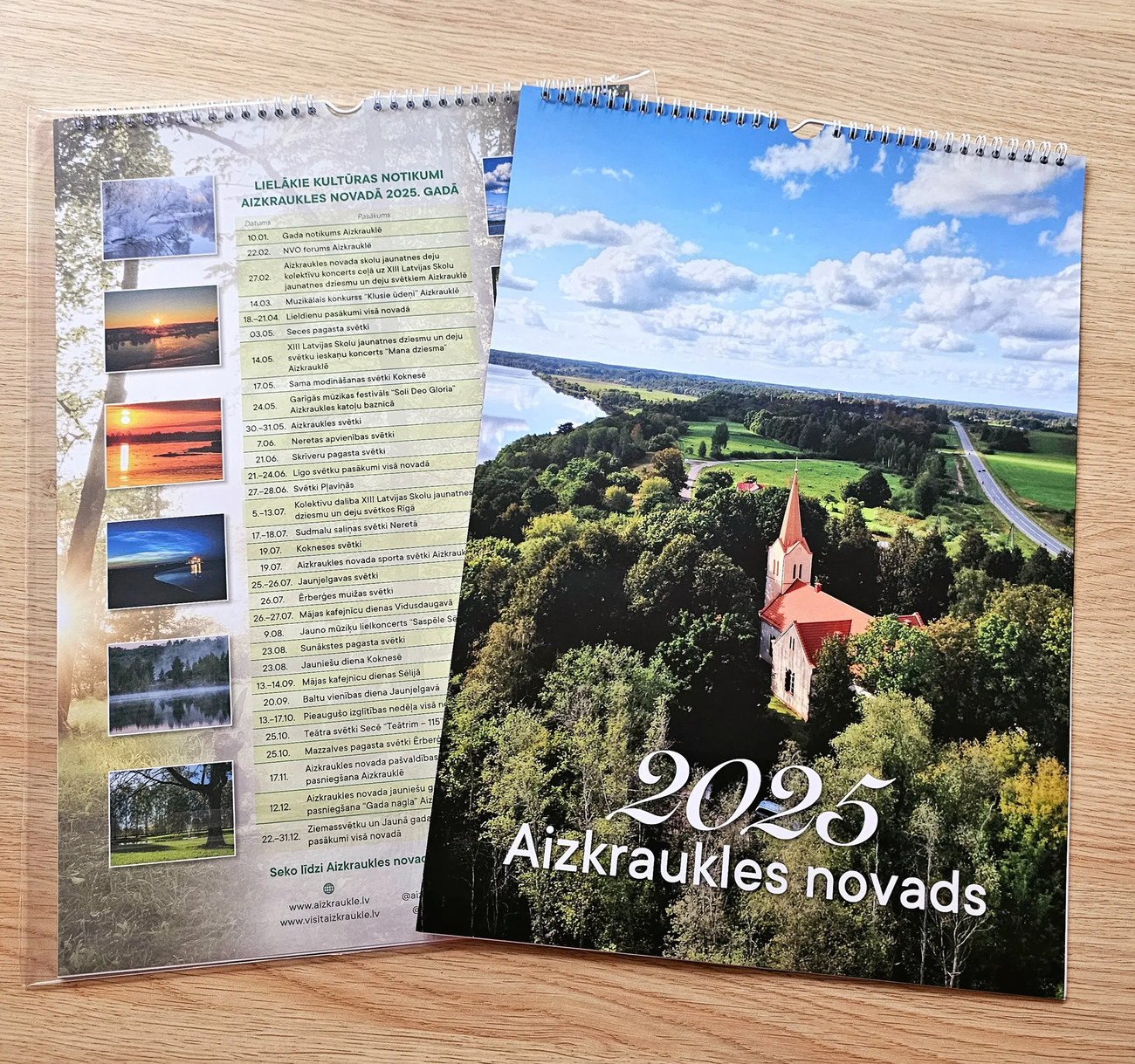 Aizkraukles novada 2025. gada kalendārs ir klāt! : visitaizkraukle.lv