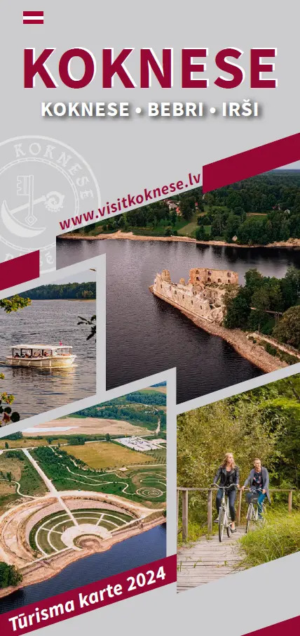 Koknese tourism map 2024 : visitaizkraukle.lv